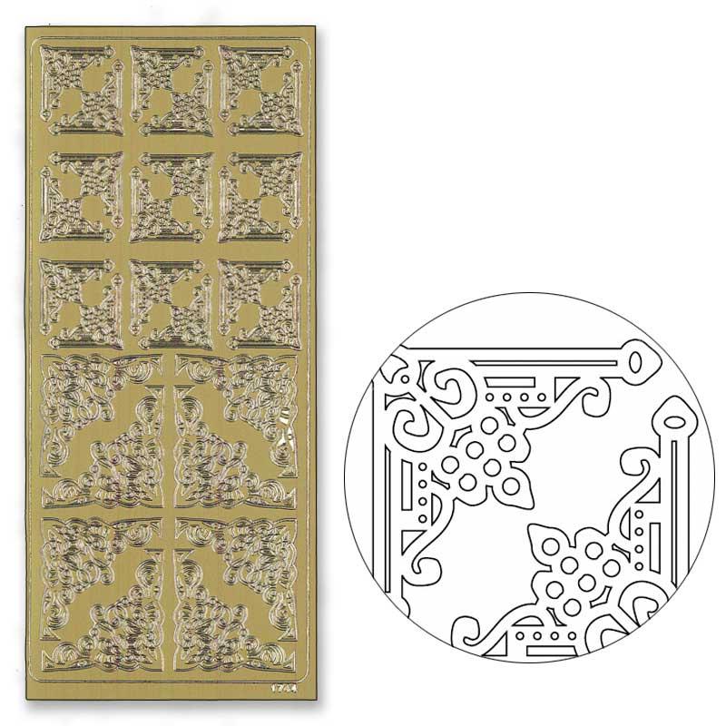 ピールオフステッカーコーナーフレーム大小ゴールド・423-761 : 銀座ソレイユ Yahoo!店 - 通販 - Yahoo!ショッピング