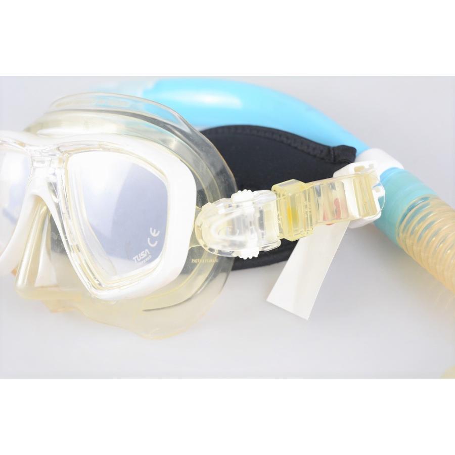 TUSA ツサ Morbi モルビー M-27QB ダイビングマスク・スノーケルセット 度付き（-2.0程度） [Mask-221003AY ...