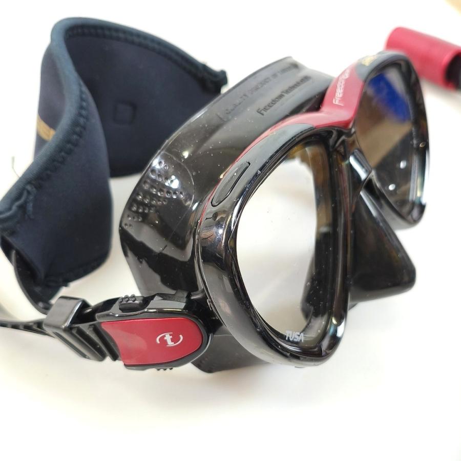 TUSA ツサ Freedom One Pro ダイビングマスク・スノーケルセット[Mask-250405FT] : ダイバーリッチ ヤフー店 ...