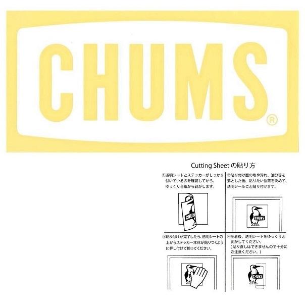 CHUMS Sticker Cutting Sheet Logo L CH62-1482 チャムス ステッカー Made in JAPAN ...