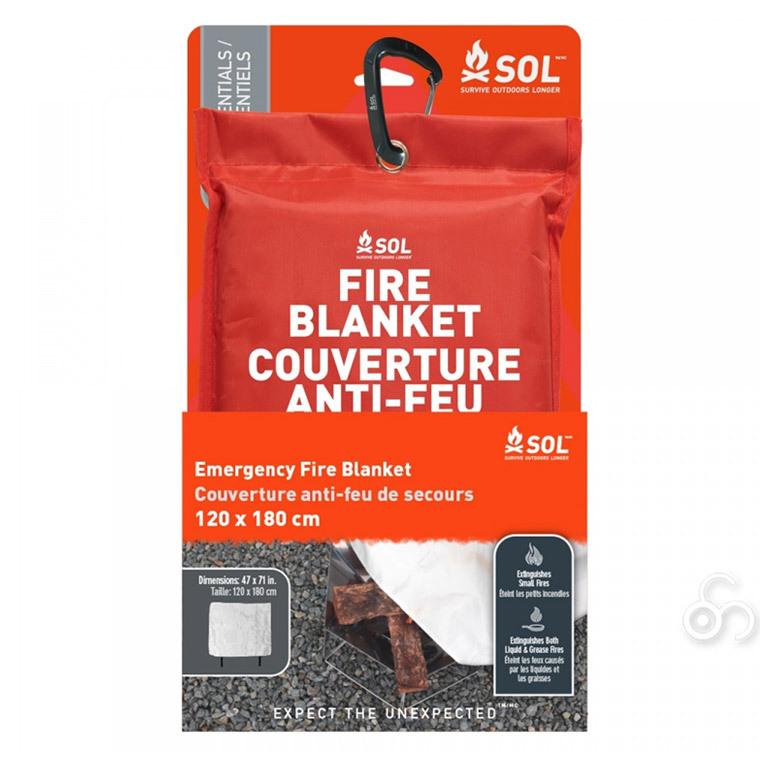 SOL エマージェンシーファイヤーブランケット 120×180cm 消火シート 防災 13830 : サンワショッピング - 通販 ...