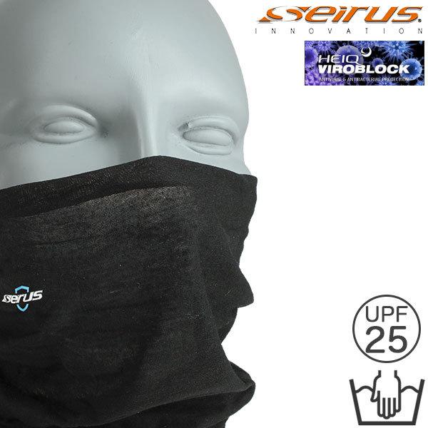 Seirus（セイラス） EVO-ARC サンシング ブラック/フリーサイズ UPF25 フェイスマスク UVカット HEIQ V-BLOCK ...