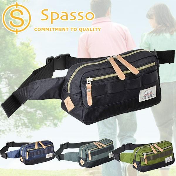 旧商品 メンズ ショルダーバック ナイロン おしゃれ 軽量 休日 スパッソ SPASSO ネオリップ ウエスト クロ 4-410-BK ...