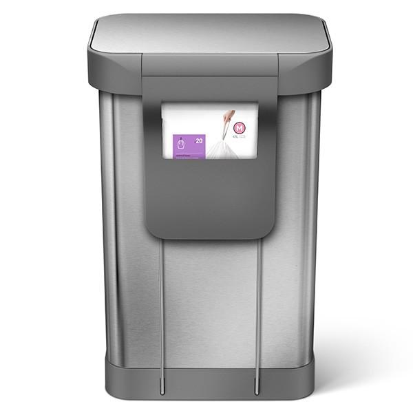 正規品 シンプルヒューマン レクタンギュラーステップカン 45L ステンレス simplehuman CW2024 00113 ゴミ箱 45リットル :CW2024:サンワショッピング ...