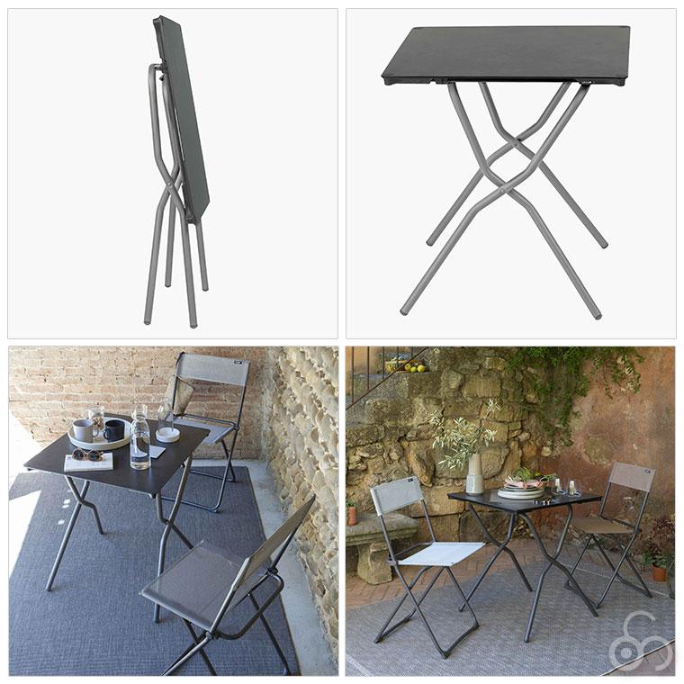 Lafuma Mobilier ラフマモビリエ アウトドア用折りたたみテーブル SQUARE TABLE 68×64cm Anytime ...