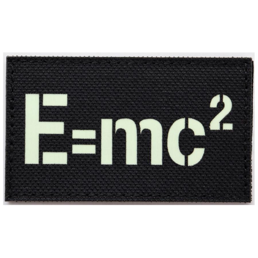 ワッペン E=mc2（アインシュタインの公式） 蓄光・発光素材 マジックテープ（ベルクロ）着脱式 ミリタリー サバゲー 刺繍パッチ : サンエイジ・オンラインストア - 通販 - Yahoo ...
