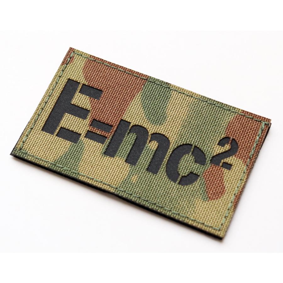 ワッペン E=mc2（アインシュタインの公式） カッティング（切り抜き）パッチ マジックテープ（ベルクロ・面ファスナー）着脱 迷彩柄 : サンエイジ・オンラインストア - 通販 - Yahoo ...