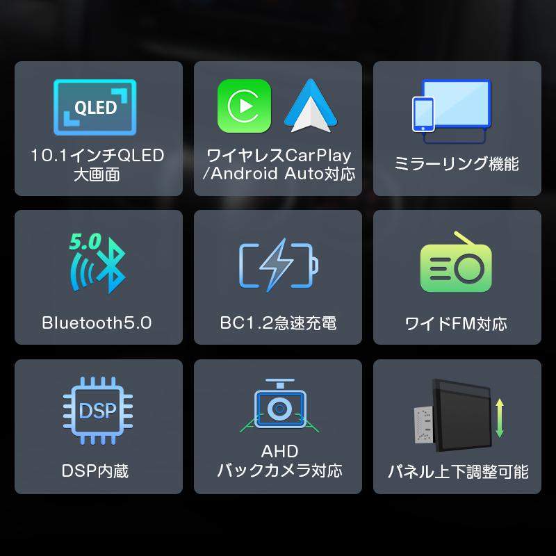 ディスプレイ オーディオ カーオーディオ ナビ カーナビ 10.1インチ 2DIN 一体型 ブルートゥース Bluetooth ナビゲーション ...