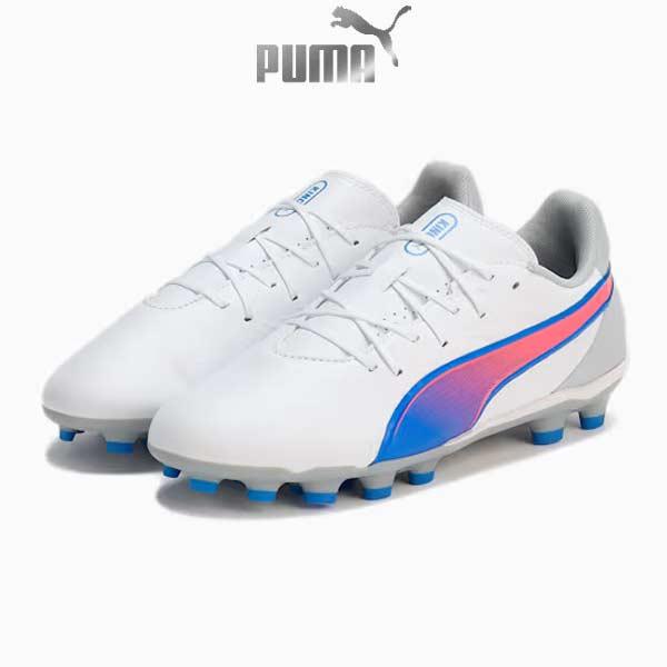 PUMA スパイク サッカー ジュニア キッズ プーマ キング マッチ ミッド KING MATCH HG +MID JR 108049-02 ...