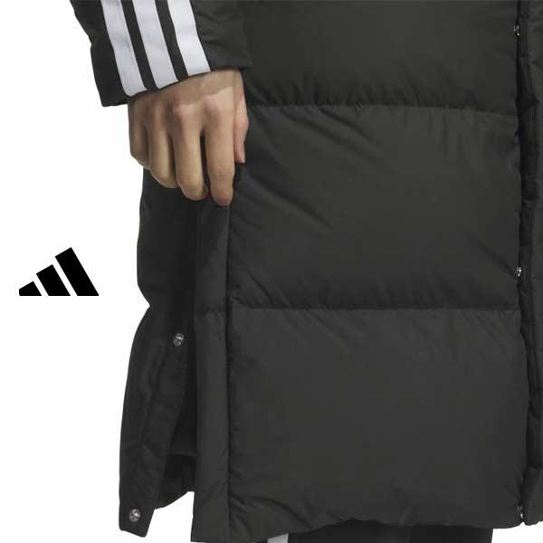 adidas（アディダス） ダウン コート コート メンズ M 3SL ロングダウンジャケット ロングコート スリーストライプ LONG ...