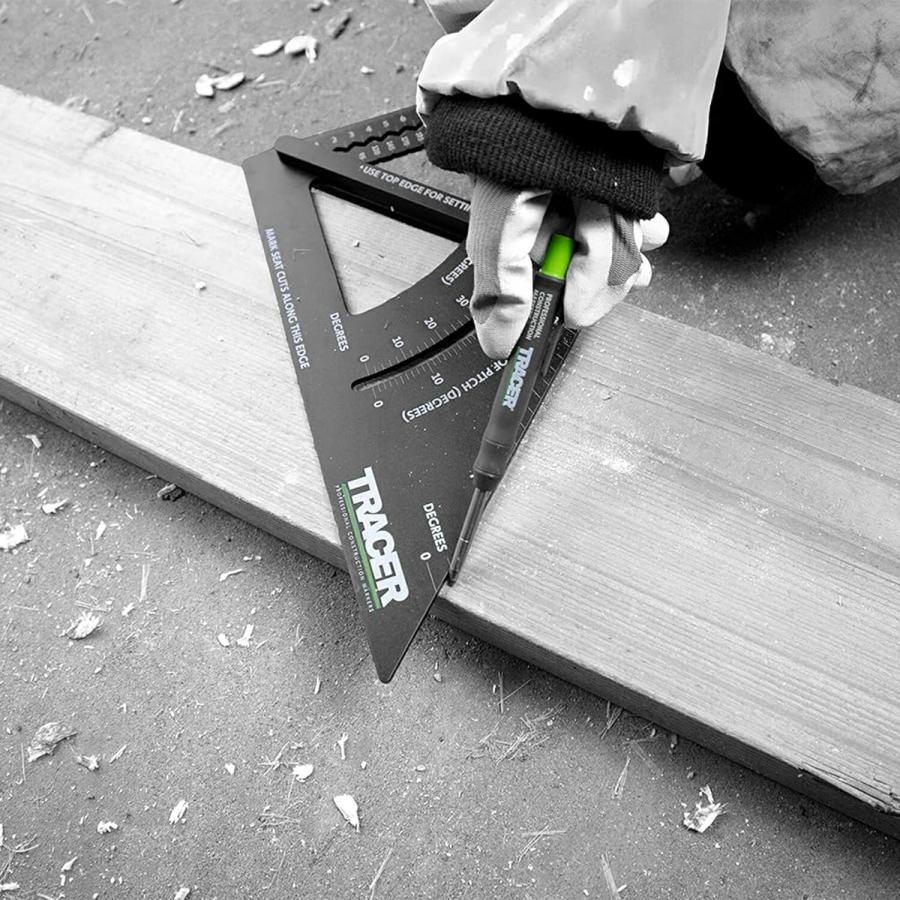 アウトレット TRACER(トレイサー) 12” プロスクエア APS12 現場用三角定規 さしがね : THE DIY DEPOT - 通販 ...