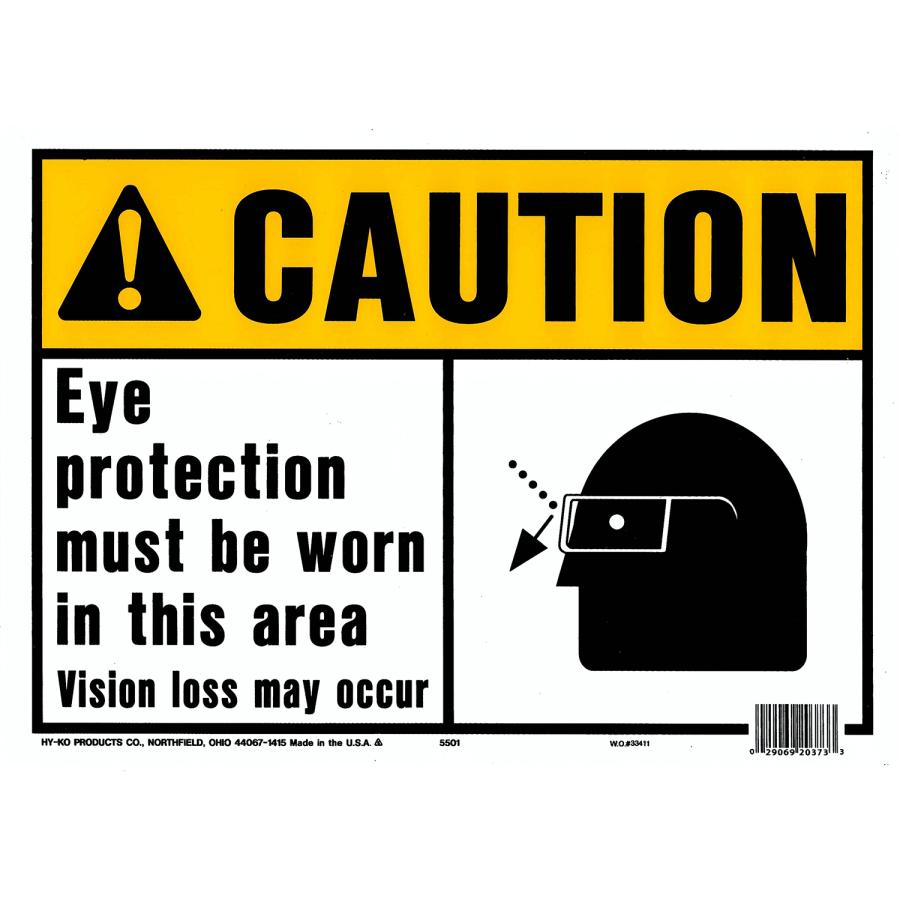 HY-KO CAUTIONサイン【EYE PROTECTION】 HY-5501 : THE DIY DEPOT - 通販 - Yahoo!ショッピング