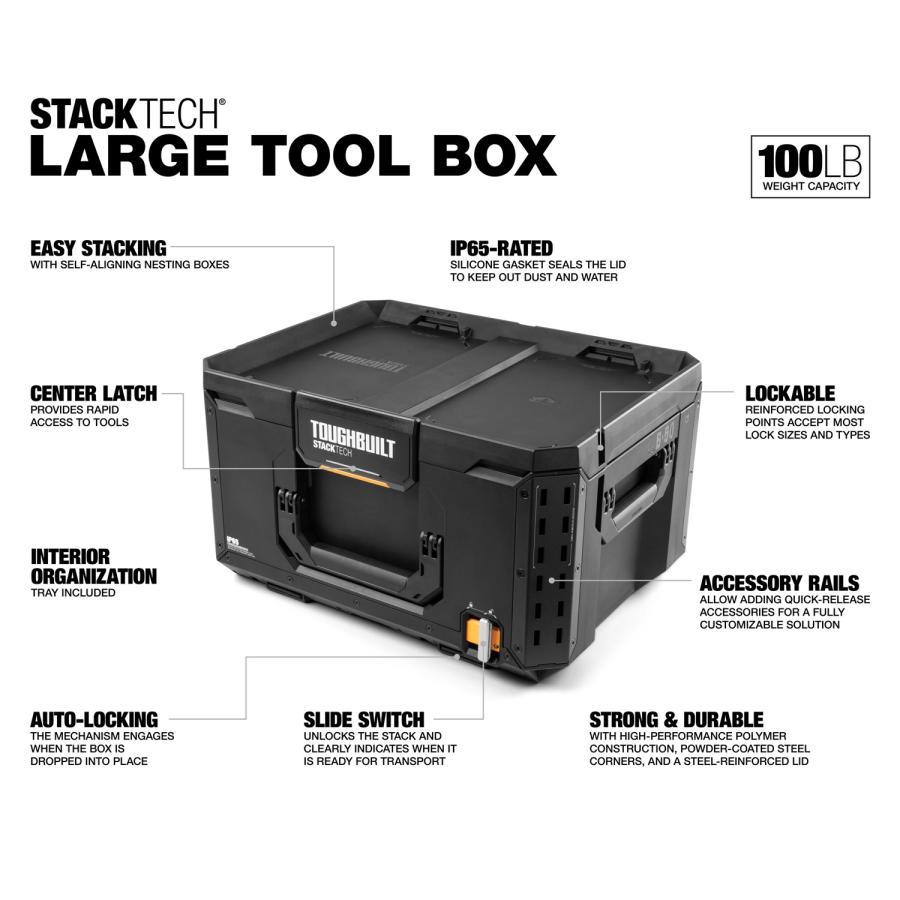 【予約4〜5月頃入荷予定】TOUGHBUILT（タフビルト）STACK TECH ツールボックス50 : THE DIY DEPOT - 通販 - Yahoo!ショッピング