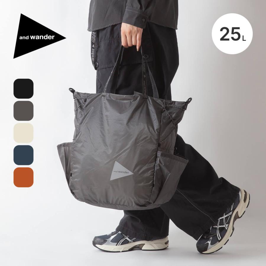 and wander（アンドワンダー） シルトートバッグ 5745975212 sil tote