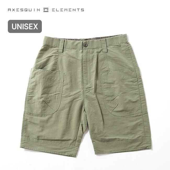 AXESQUIN ELEMENTS アクシーズクインエレメンツ タッサーナイロンのショーツ ユニセックス 022016 ボトムス 半ズボン : OutdoorStyle サンデーマウンテン ...