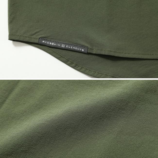 AXESQUIN ELEMENTS アクシーズクインエレメンツ ソフトシェルのバンドカラーシャツ ユニセックス 021091 長袖 2024 秋冬 : OutdoorStyle サンデー ...