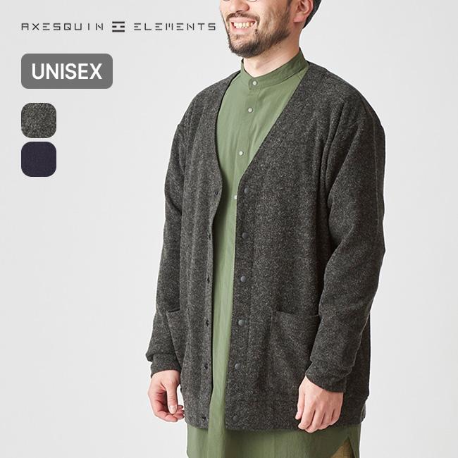 AXESQUIN（アクシーズクイン） AXESQUIN ELEMENTS アクシーズクインエレメンツ アクリルウールのカーディガン ユニセックス 021082 カーディガン ニット 2024 ...
