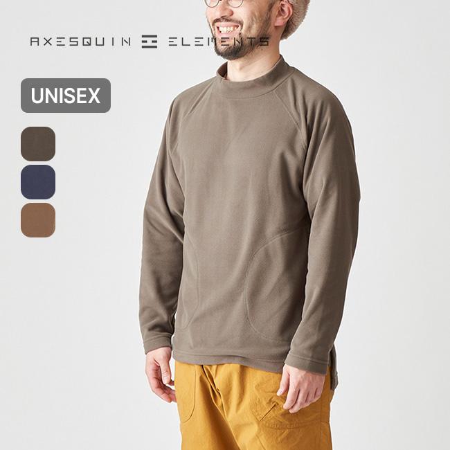 AXESQUIN セール ELEMENTS アクシーズクインエレメンツ フリースのモックネックセーター ユニセックス 021085 フリースセーター 2024 秋冬 ...