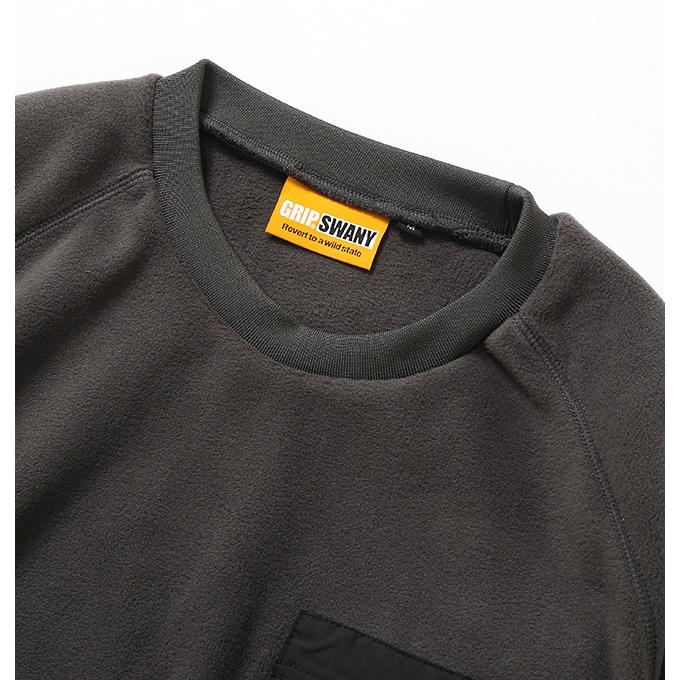 GRIP SWANY グリップスワニー ポーラテックフリースクルー : g03222 : OutdoorStyle サンデーマウンテン - 通販 - Yahoo!ショッピング