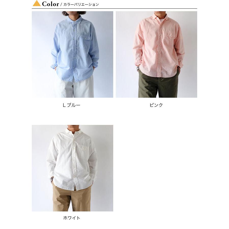 JAMES&CO ジェームスアンドコー プジョル 後染め メンズ JS165 トップス シャツ カラーシャツ :j05008 ...