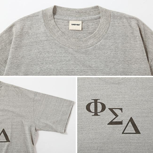 UNDYED アンダイド 30PV S/S PtTee (ΦΣΔ) UNS25SST001D UNDYED アンダイド 30PV S/S PtTee ΦΣΔ UNS25SST001D メンズ Tシャツ