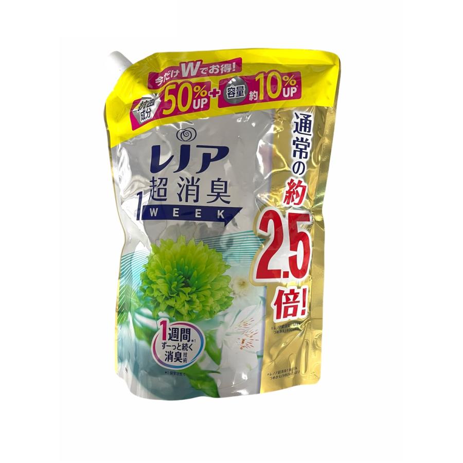 レノア 柔軟剤 超消臭 1WEEK フレッシュグリーンの香り 特大サイズ 1075mL : Sundries - 通販 - Yahoo!ショッピング