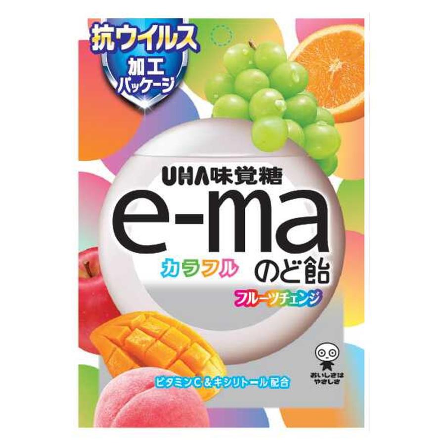 UHA味覚糖 e‐maのど飴袋カラフルフルーツチェンジ 50g【6個セット】 : 4514062257846x6 : サンドラッグe-shop - 通販 - Yahoo!ショッピング