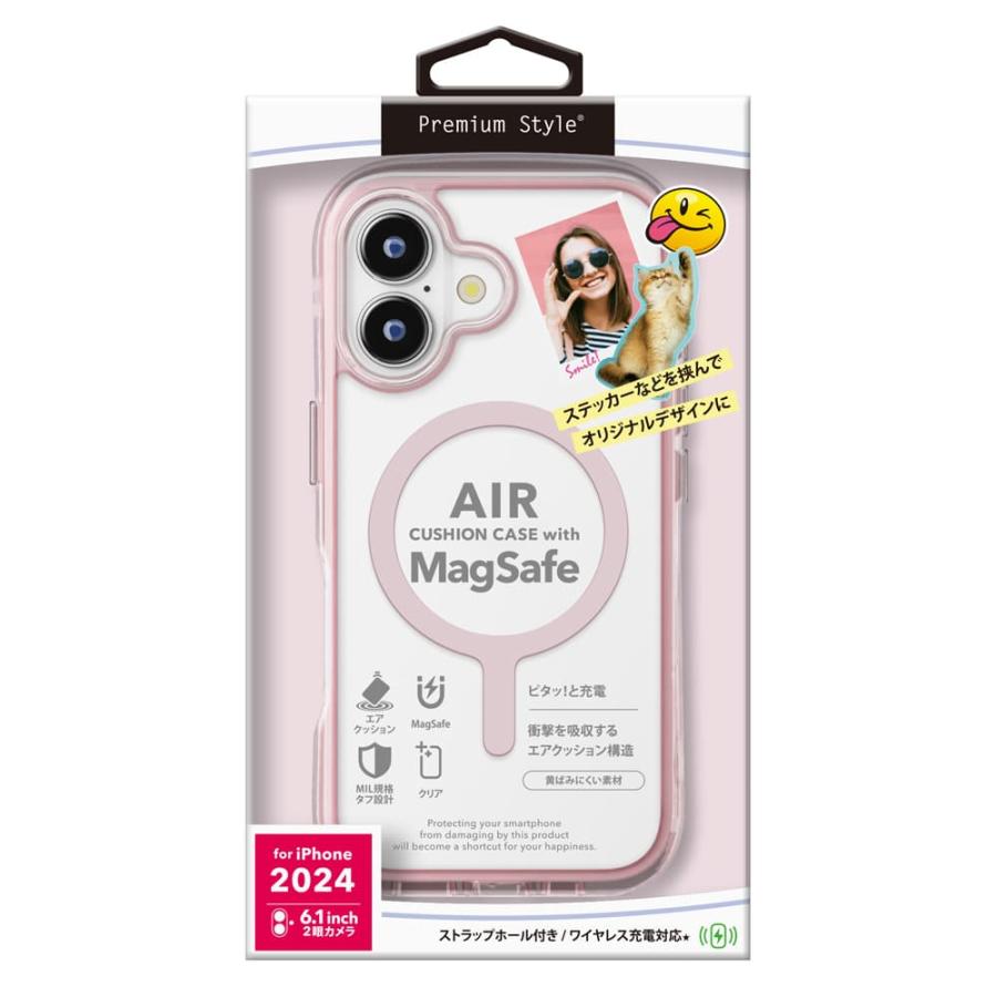 PGA iPhone16用 MagSafe対応 エアクッションケース サクラ PG-24AMGPTA03PK 41g : サンドラッグe-shop - 通販 - Yahoo!ショッピング
