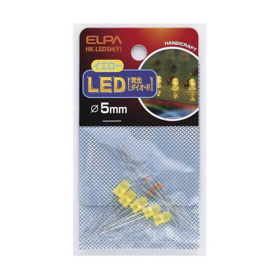 エルパ ELPA LED 5MM 黄 工作パーツ 自由研究 HK-LED5H(Y) : 4901087130108 : サンドラッグe-shop - 通販 - Yahoo!ショッピング
