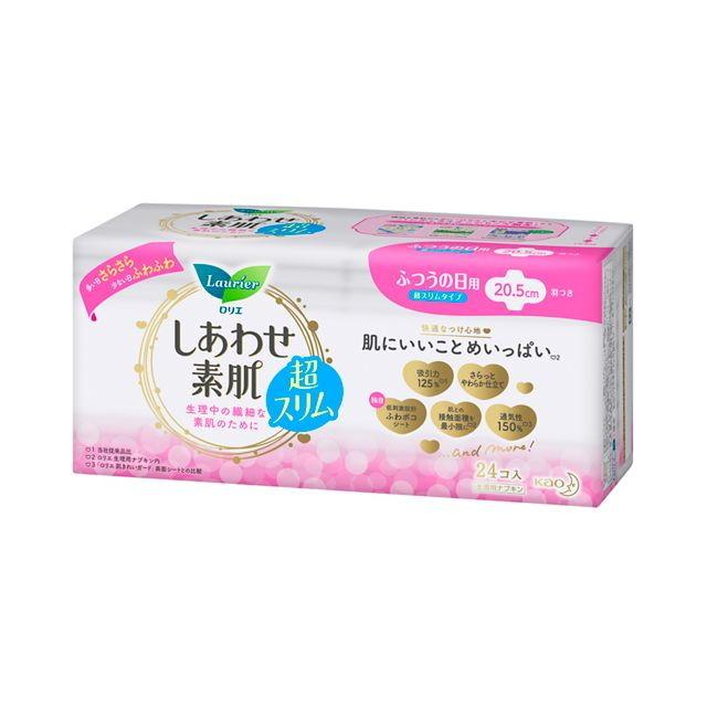ロリエ 花王 しあわせ素肌 超スリム ふつうの日 羽つき 24個【3個セット】 : サンドラッグe-shop - 通販 - Yahoo!ショッピング