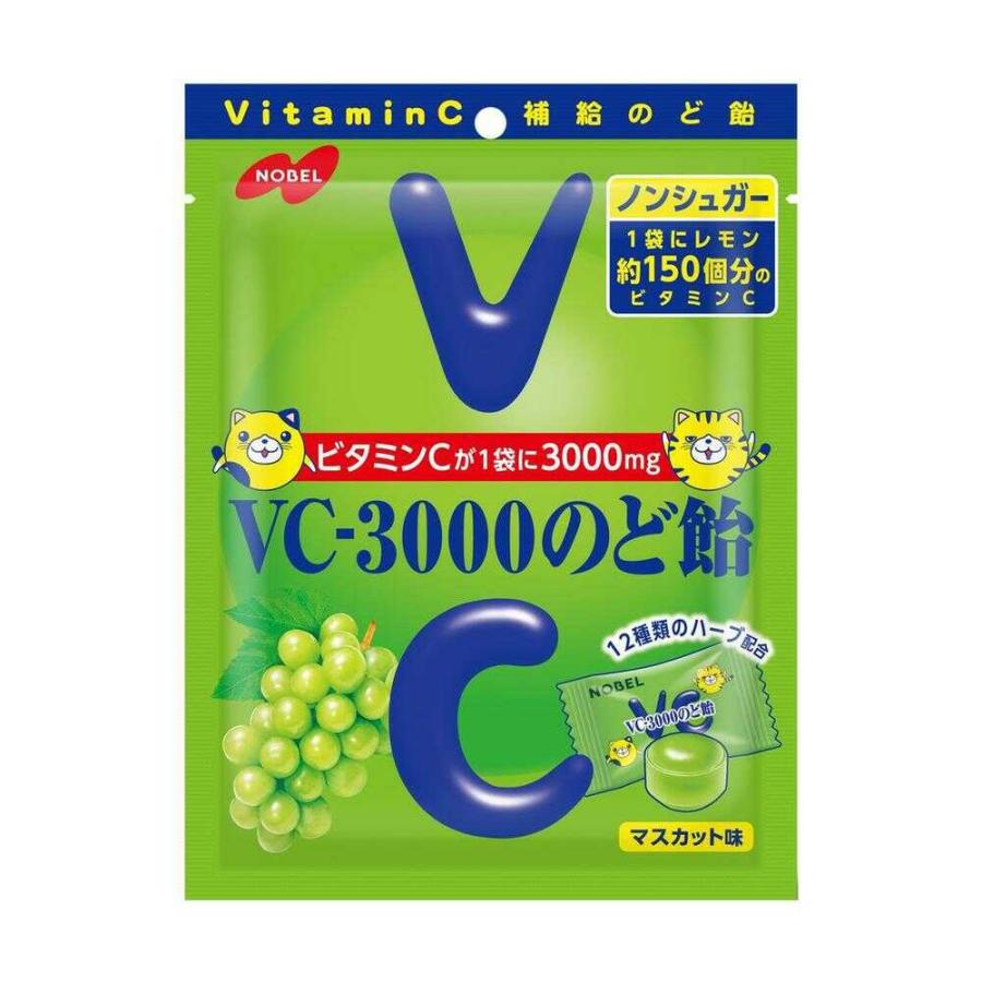 ノーベル VC-3000のど飴マスカット 90g 【6個セット】 : サンドラッグe-shop - 通販 - Yahoo!ショッピング