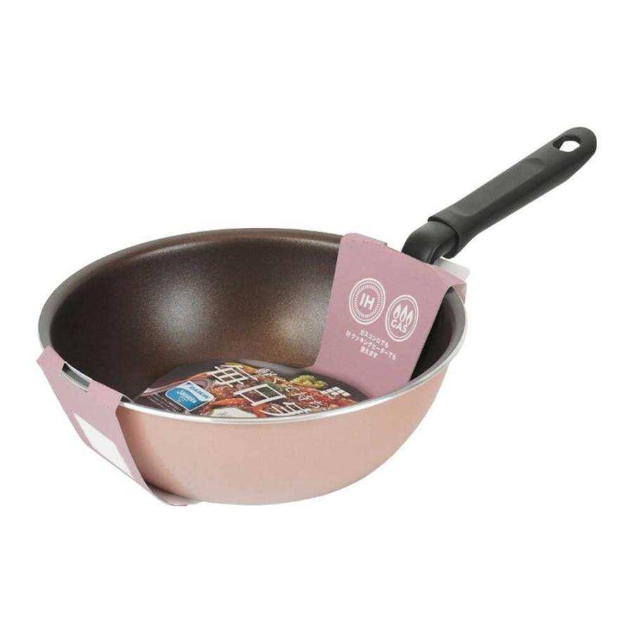 和平フレイズ エアリーIH対応いため鍋21cm ピンク : サンドラッグe-shop - 通販 - Yahoo!ショッピング