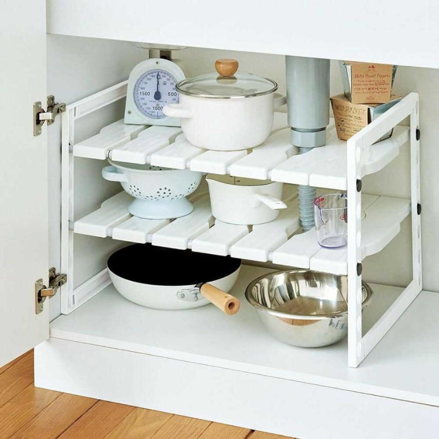 天馬 FVシンク下伸縮式ラックワイド ホワイト : サンドラッグe-shop - 通販 - Yahoo!ショッピング