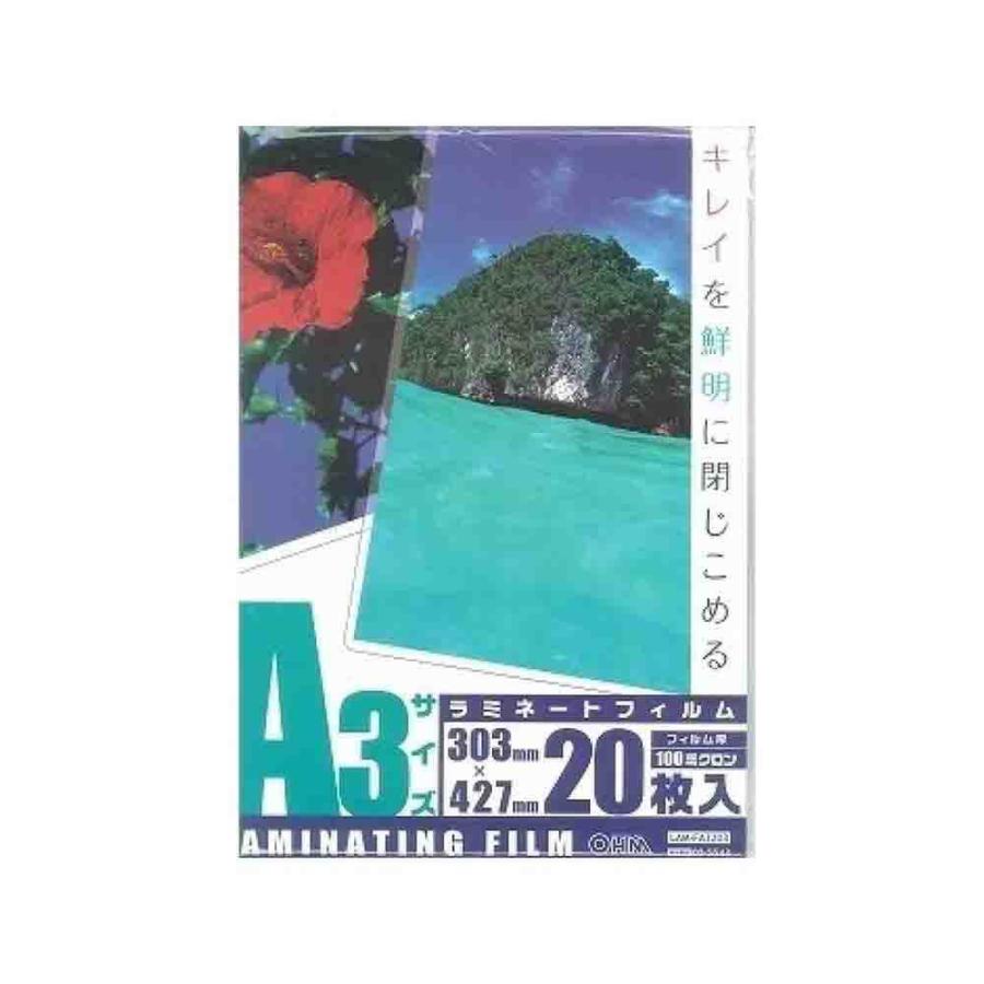 OHM（オーム電機） ラミネートフィルム100ミクロン A3 : サンドラッグe-shop - 通販 - Yahoo!ショッピング
