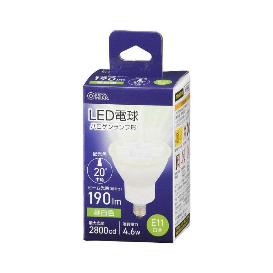 オーム電機 LED電球 ハロゲンランプ形 E11 中角タイプ 4.6W 1個 : サンドラッグe-shop - 通販 - Yahoo!ショッピング