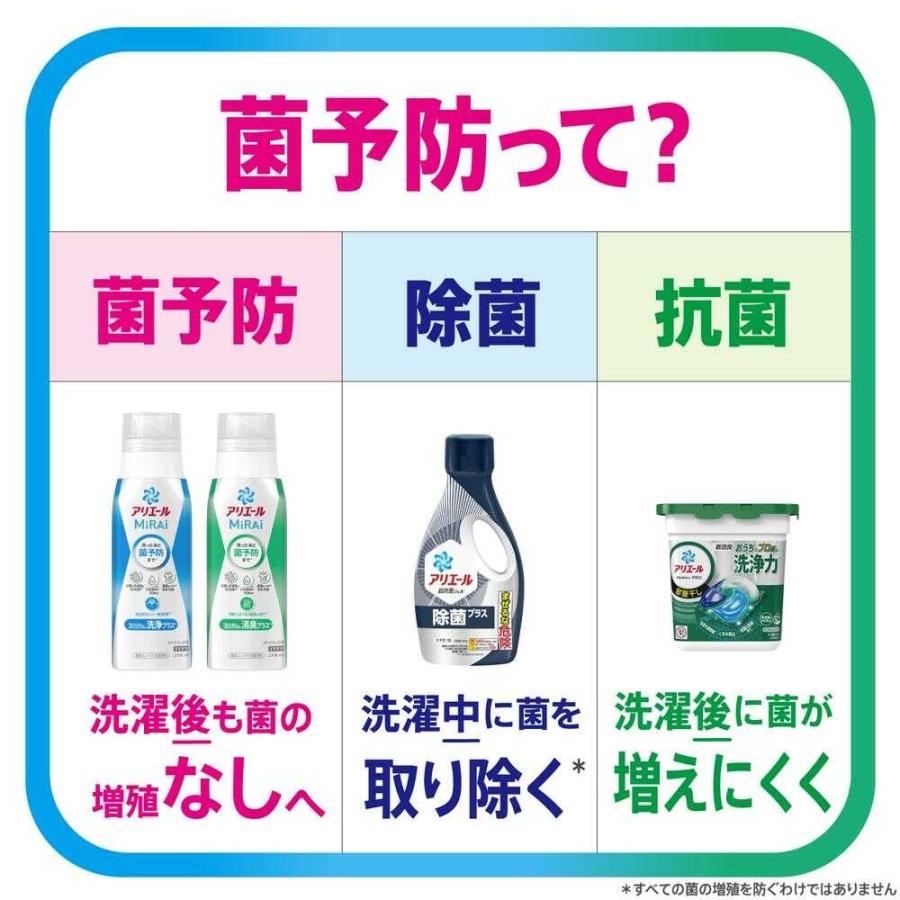 P&G アリエール 洗濯洗剤 MiRAi 漂白剤級の消臭プラス 本体大 510g : 4987176244062 : サンドラッグe-shop - 通販 - Yahoo!ショッピング