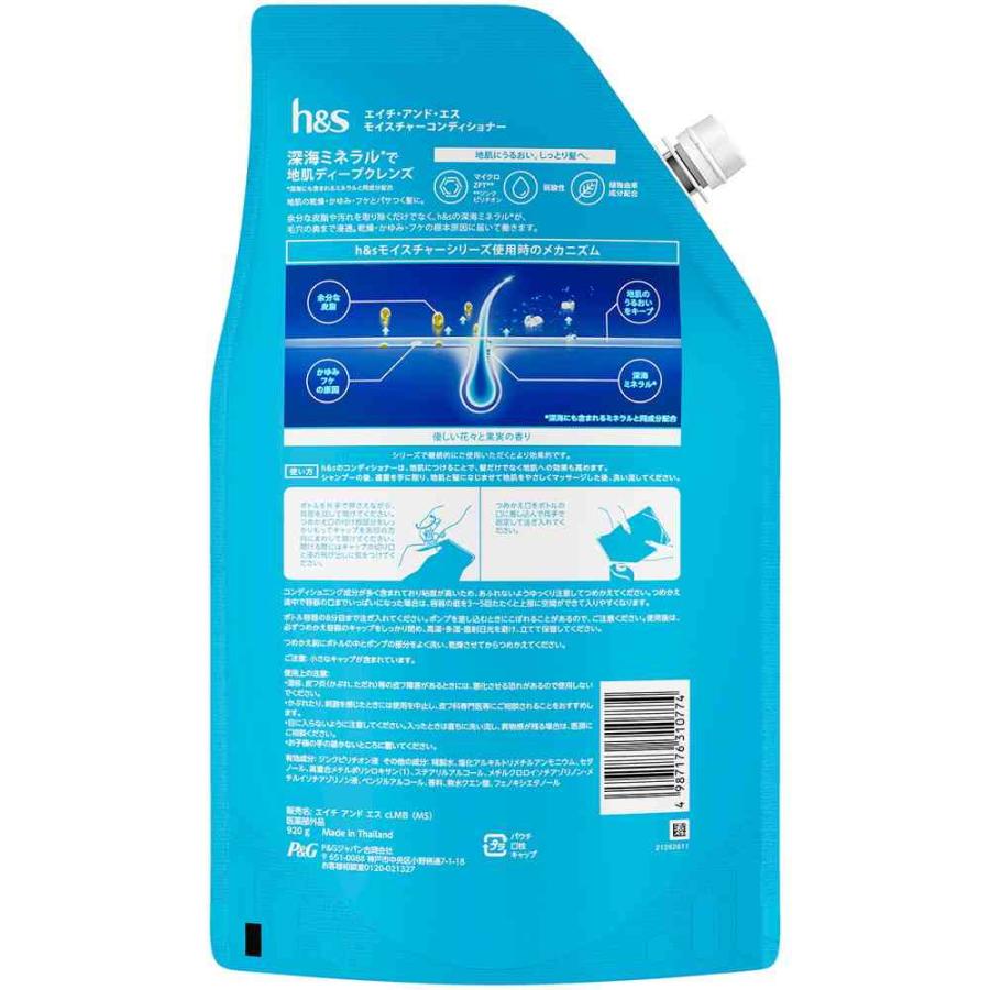 P&G h&s（エイチアンドエス） モイスチャー コンディショナー 詰め替え 超特大 920g : サンドラッグe-shop - 通販 - Yahoo!ショッピング