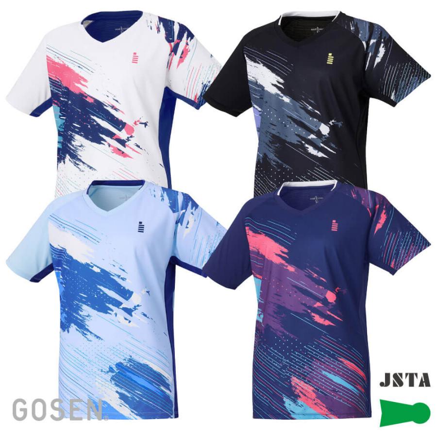 GOSEN T2441 レディース ゲームシャツ アパレル バドミントンウェア(レディース) テニス・バドミントン ゴーセン【日本バドミントン協会審査合格品/メール便可】 : sunfast ...