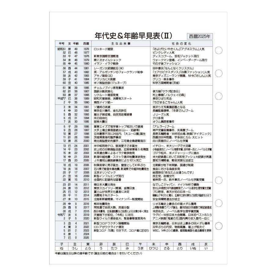 2025年度 ASHFORD A5 ダイアリー リフィル 0472-025 週間ダイアリー (レフト式) 旧0463システム手帳 日付入り アシュフォード : サンフェロー - 通販 ...