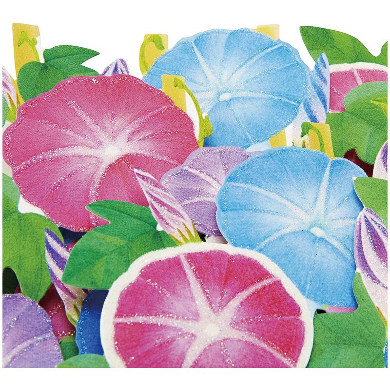 サマーカード 立てて飾れる 立体朝顔 夏のご挨拶 JSP 48-3 111104 サンリオ sanrio グリーティングカード 季節 夏 手紙 ...