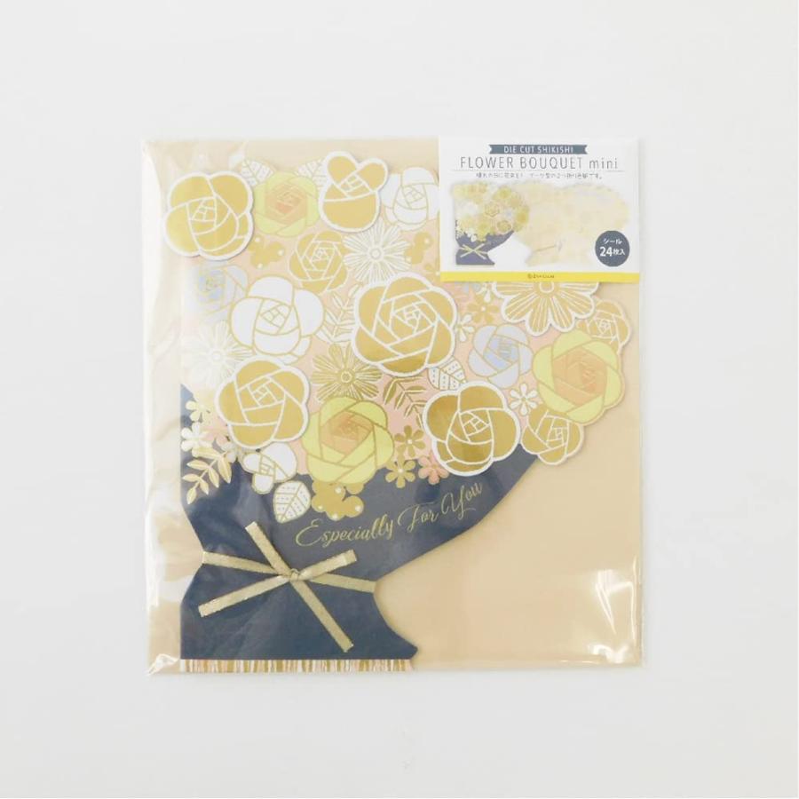 ダイカット色紙 フラワーブーケミニ ゴールドネイビー 62-213 Z&K : サンフェロー - 通販 - Yahoo!ショッピング