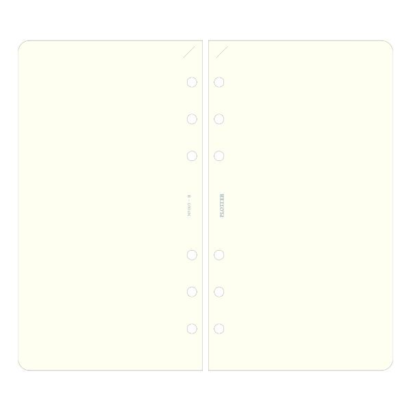 （お取り寄せ）PLOTTER プロッター PLT0003-B リフィルメモパッド 無地 6穴 バイブルサイズ 80枚 77716415 KNOX ノックス デザインフィル : サンフェロー ...