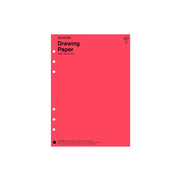 （お取り寄せ）PLOTTER プロッター PLT0007-A5 リフィルメモパッド ドローイングペーパー 6穴 A5サイズ 30枚 77716430 KNOX ノックス デザインフィル ...