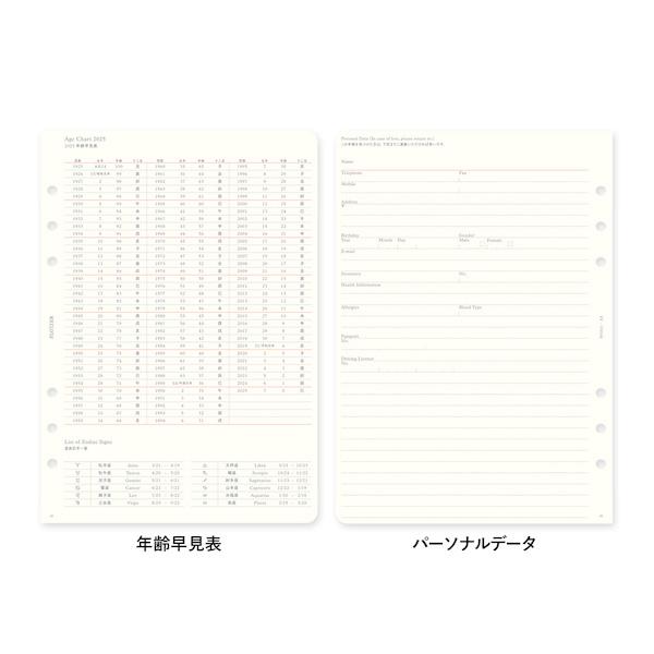 2025年度 PLOTTER 月間ブロック A5 日付入りリフィル PLT0001 77717975 プロッター KNOX ノックス デザインフィル 手帳 シンプル 使いやすい 2024年12 ...