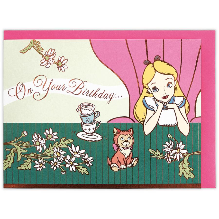 バースデーカード 立体ディズニー 不思議の国のアリス／ティーパーティー 811525 日本ホールマーク グリーティングカード 手紙 誕生日 お ...
