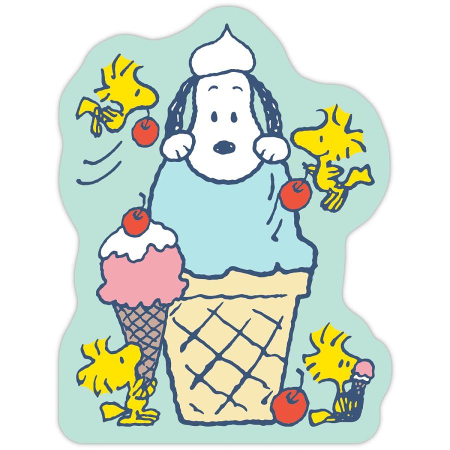 スヌーピー ダイカットメモ グリーン アイス SNHJ 843724 日本ホールマーク キャラクターグッズ 大人 子供 かわいい 文具 メモ帳 ...