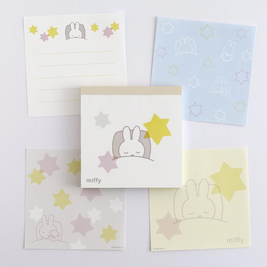 ミッフィー メモパッド・スクエア(good night) COLOR&SHAPE BM-386 グリーンフラッシュ キャラクターグッズ miffy Dick Bruna 文具 かわいい 大人 ...