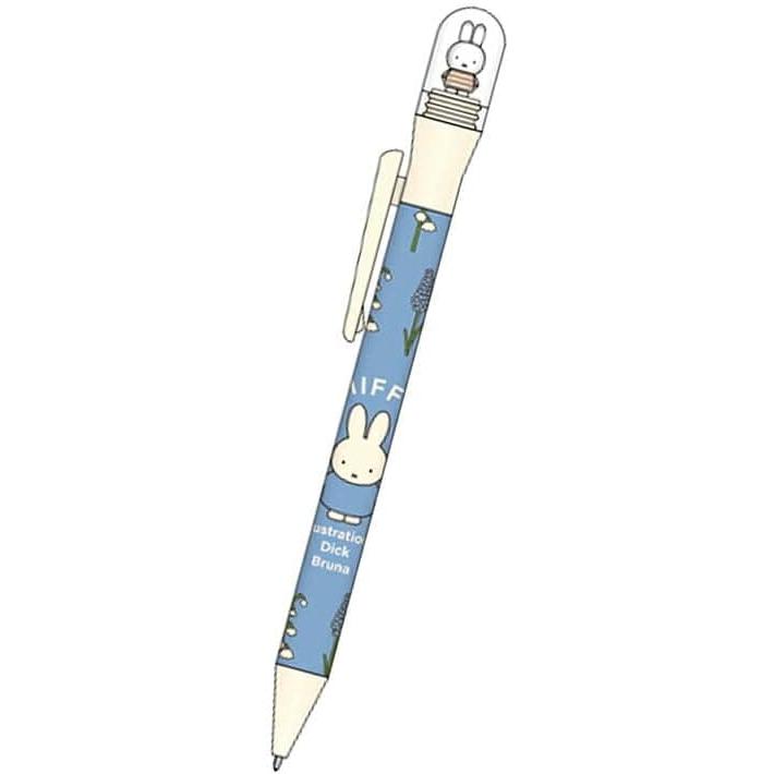 ミッフィー くるりんボールペン アイボリー BS25-19 スクエア square キャラクターグッズ かわいい 大人 筆記具 マスコット 油性 黒 0.7mm ノック式 : サンフェロー ...