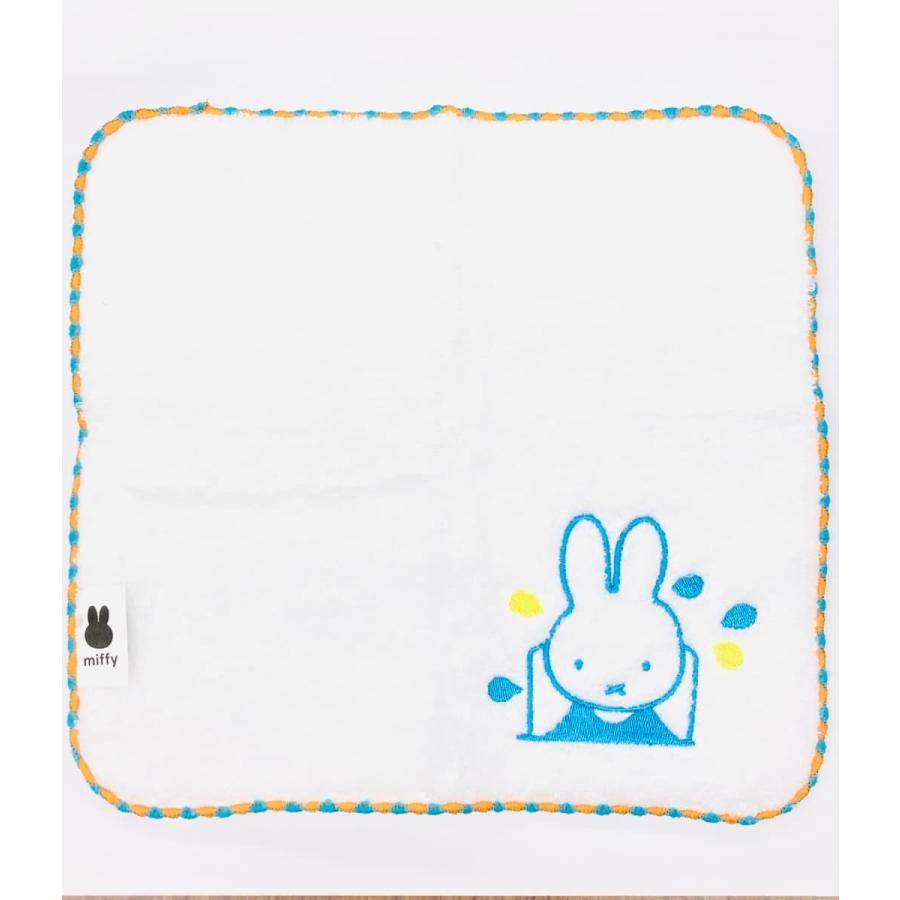 ミッフィー ふわふわ刺繍ハンカチーフ 黄 BS25-24 スクエア square キャラクターグッズ かわいい 大人 タオルハンカチ ワンポイント プレゼント ギフト : サンフェロー ...
