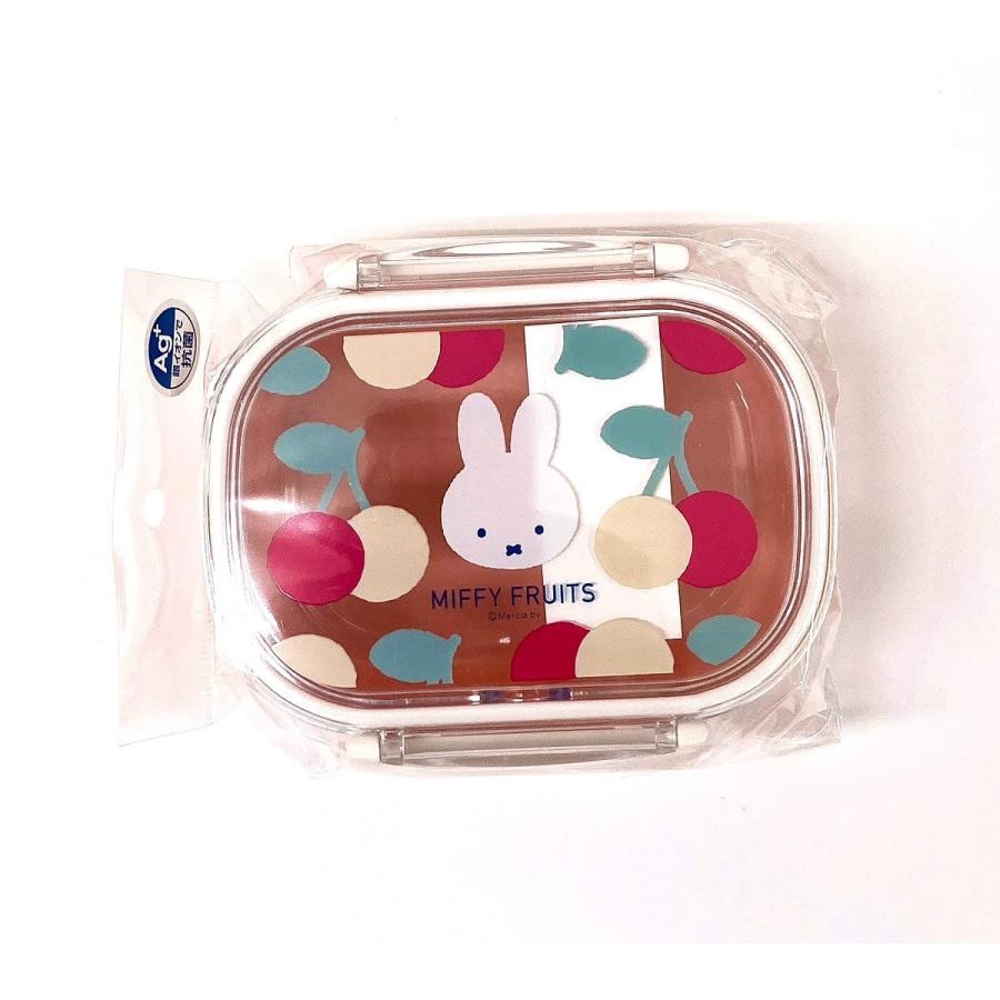 ミッフィー MIFFY FRUITS ランチボックス 270ml[抗菌] ピンク BS25-4 スクエア square キャラクター かわいい 大人 お弁当 弁当箱 ランチグッズ お昼 学校 ...